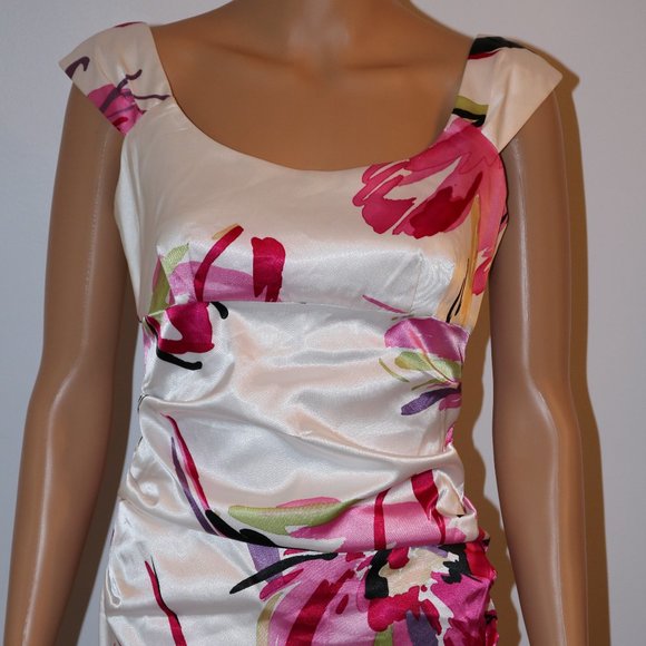 London Style | Dresses | London Style Collection Cap Sleevefloral Dress ...